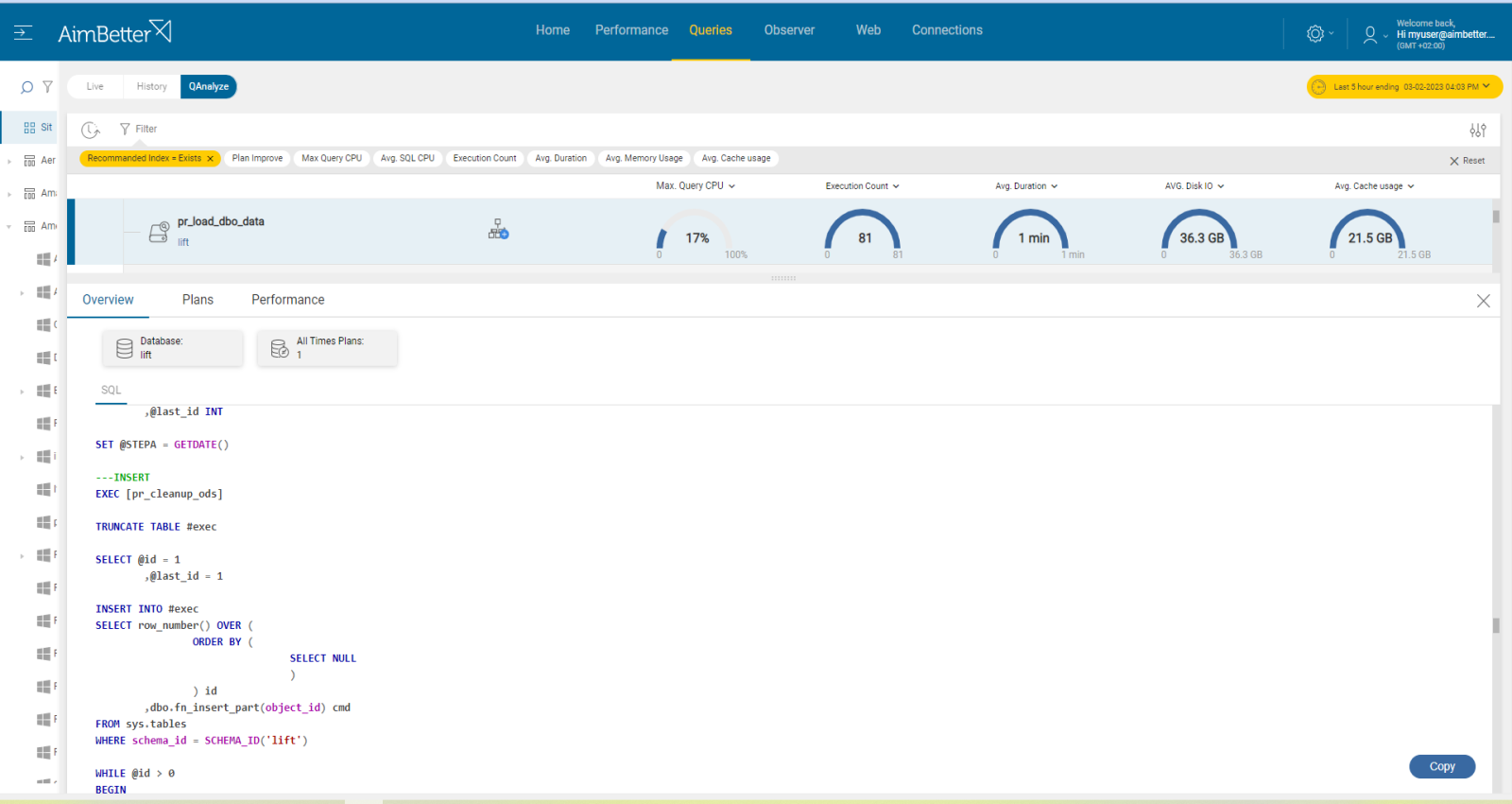 HOST: DISK UTILIZATION – AimBetter
