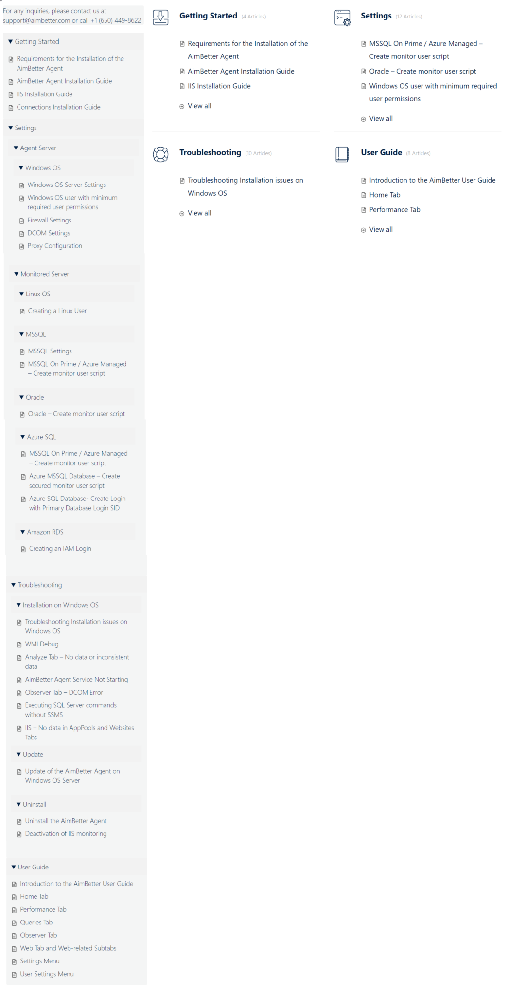 Docs website – AimBetter